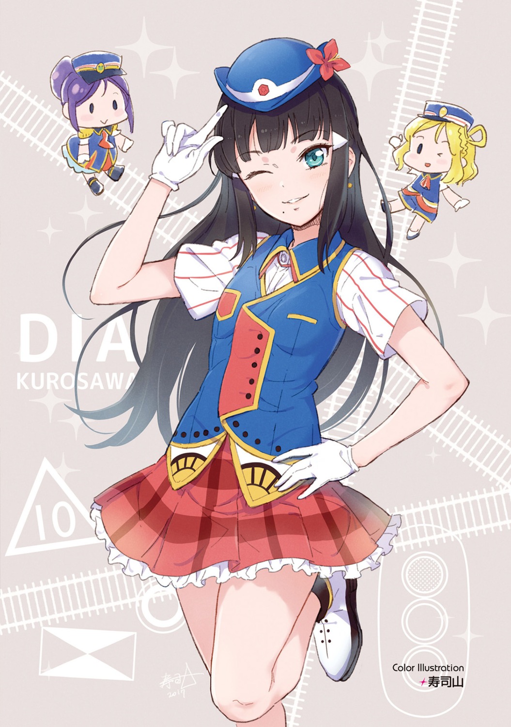 love live! sunshine!! kurosawa dia matsuura kanan ohara mari chibi tagme uniform | #901348 ...